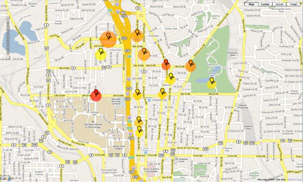 Atlanta Pollution Map