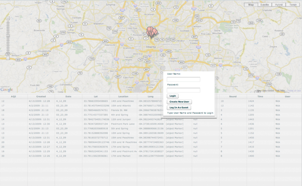 Atlanta Pollution Map